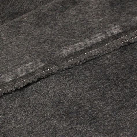 Velours de laine mohair Anthracite vendu au mètre