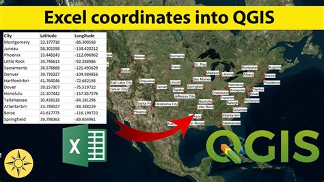 Importing Excel Coordinates Into QGIS YouTube