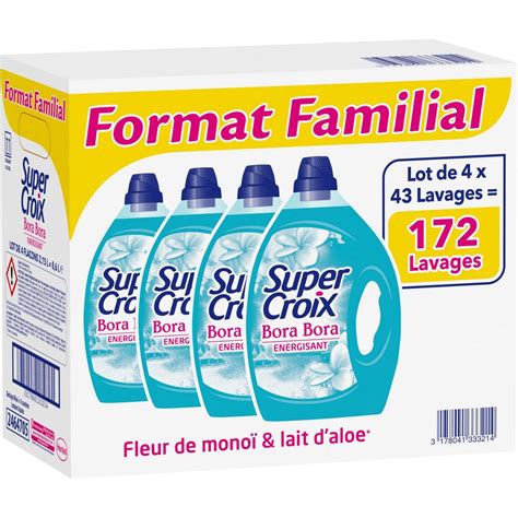 Super Croix Lessive Liquide Bora Bora Fleur De Mono Et Lait D Aloe