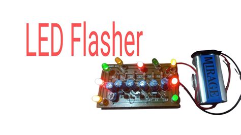 How To Make Flashing Led Flip Flop Led Flasher Circuit Using