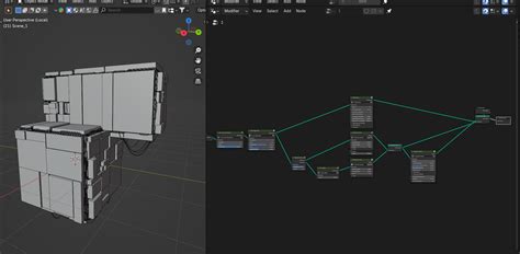 Geometry Nodes Scifi Panels Generator With Project File Blender