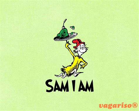 Sam I Am Green Eggs And Ham Dr Seuss SVG Svg Dxf Cricut Etsy
