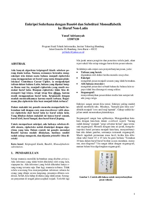 pdf enkripsi sederhana dengan base64 dan substitusi monoalfabetik ke huruf non latin rivaldy