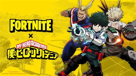 Fortnite X My Hero Academia Skins YouTube