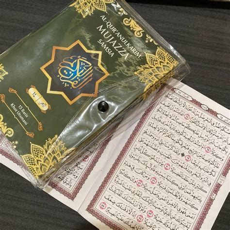 Jual Al Quran Mujazza Samsia Per Juz A5 Ukuran 15x21 Cm Kemasan Kalep