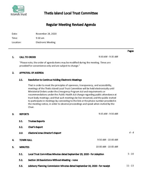 Fillable Online Islandstrust Bc 9 30 AM 9 35 AM Fax Email Print