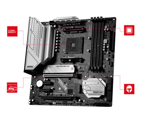 MSI MAG B550M MORTAR MAX WIFI AMD AM4 DDR4 Lightning Gen 4 M 2 HDMI