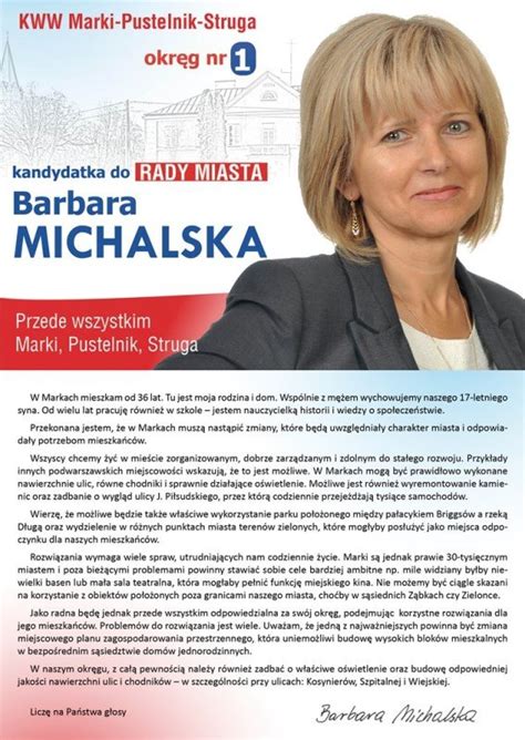 Kww Marki Pustelnik Struga Kandydaci Do Rady Miasta Marki Oraz