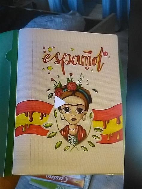 Page De Garde D Espagnol School Book Covers Cover Pages Book Cover
