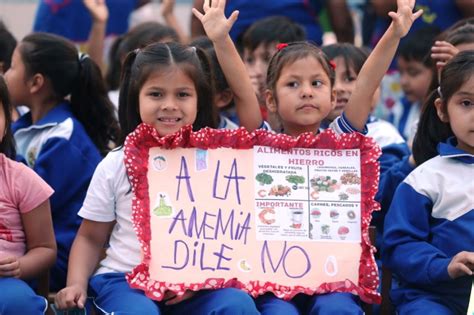 Ministra de Educación pide redoblar esfuerzos en la lucha contra la anemia