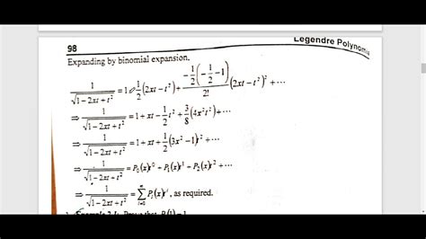 rodrigues s formula generating functions integral representation of legendre s polynomial