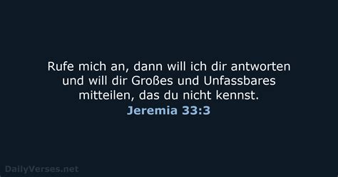 15 Mai 2021 Bibelvers Des Tages ELB Jeremia 33 3 DailyVerses Net