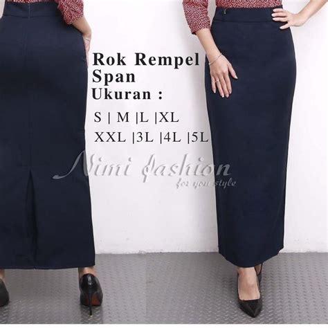Jual Rok Kerja Wanita Panjang Rok Formal Rempel Span Rok Kerja