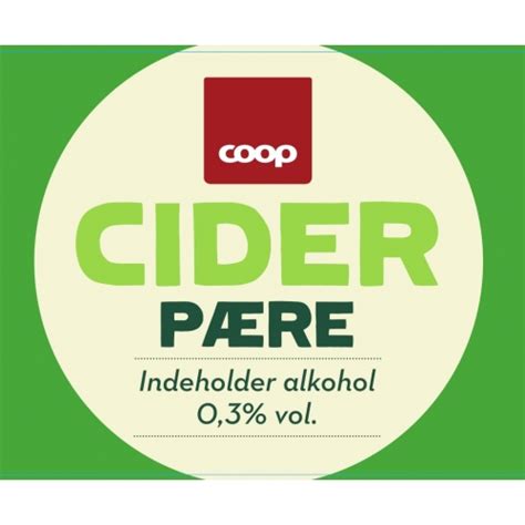 Coop Pærecider Bryggeriet Vestfyen Untappd