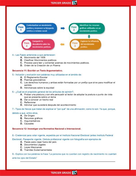 Exámenes 3 de Telesecundaria Paquete Ciclo Completo PLAN 2017