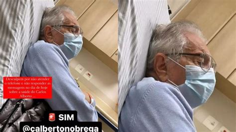 Carlos Alberto de Nóbrega expõe cicatrizes na cabeça