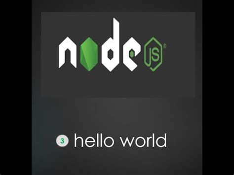 Nodejs Hello World Youtube