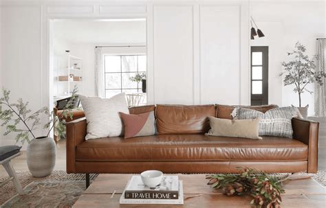 Grey Living Room Ideas With Brown Leather Couch Cabinets Matttroy