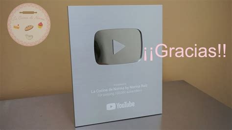 Placa De Plata Por 100 Mil Suscriptores Gracias YouTube