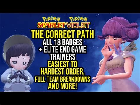 Pokemon Scarlet And Violet The Correct Path Order Of All 18 Badges