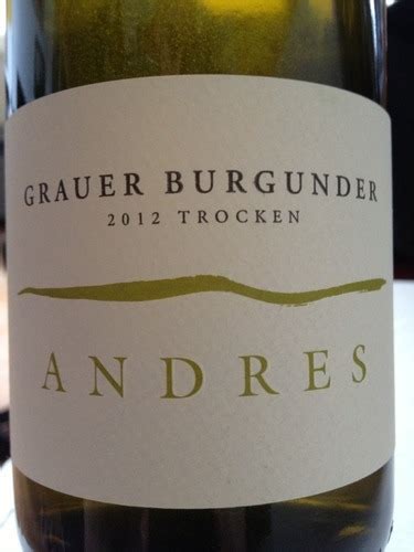 Michael Andres Grauer Burgunder Trocken Vivino US