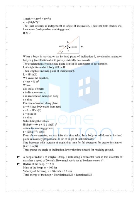 ncert solutions for class 11 physics chapter 7 system of particles and rotational motion