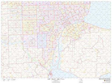 Interactive Michigan Zip Codes Map