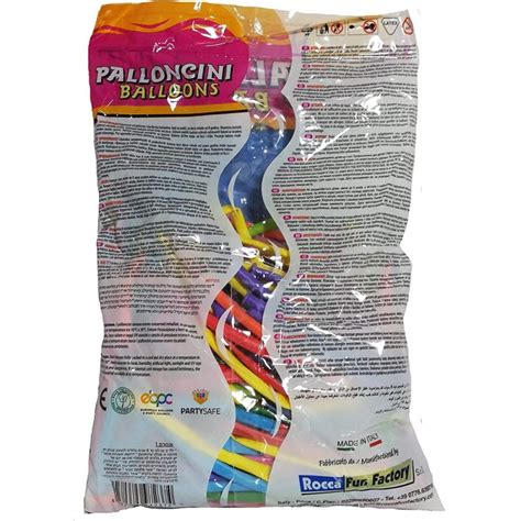 100 Palloncini Modellabili 260 Assortiti Rocca Fun Factory
