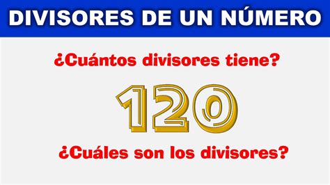 DIVISORES DE UN NUMERO Super Facil Para Principiantes Fantastico