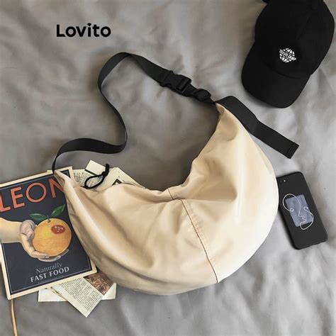 Lovito Casual Bolsa Feminina Pequena De Ombro Lisa B Sica Lna Off