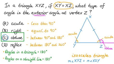 Lesson Interior And Exterior Angles Of Triangles Nagwa