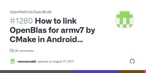 How To Link OpenBlas For Armv7 By CMake In Android Studio Issue