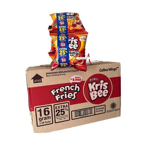 Jual 1 DUS KrisBee French Fries 2000 Kentang Goreng Isi 3 Renceng 10