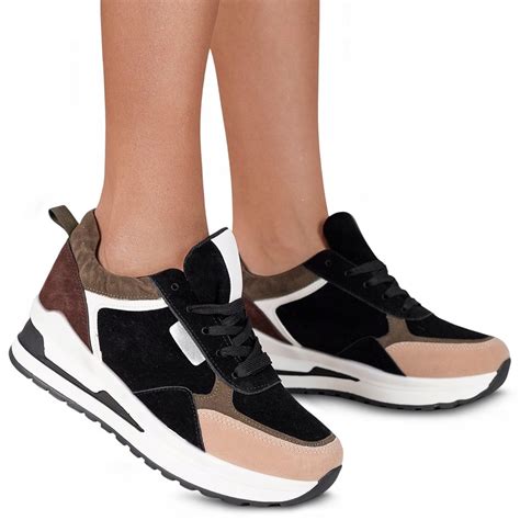 Buty Sportowe Damskie Na Platformie Czarne 40 13252575950 Allegro Pl