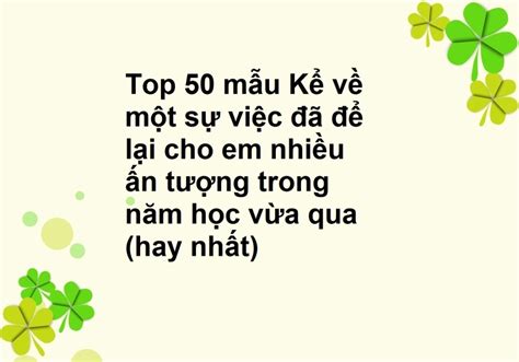 Top M U K V M T S Vi C L I Cho Em Nhi U N T Ng Trong N M