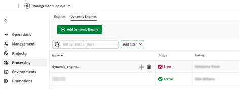 Setting Up A Dynamic Engine And A Dynamic Engine Environment In