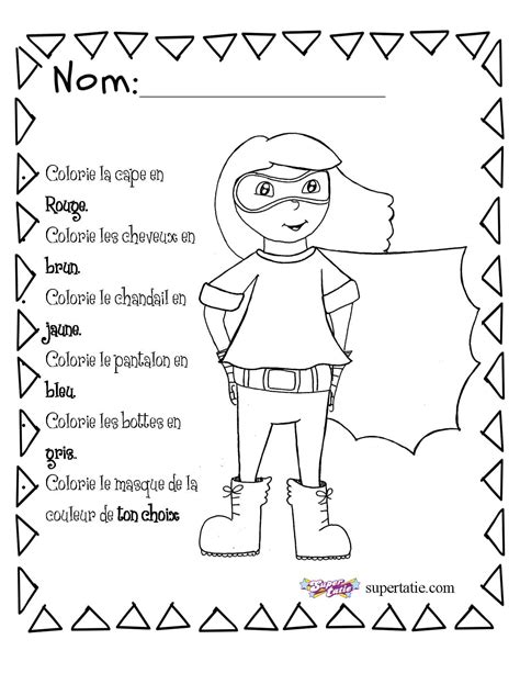 Coloriage Super Héros Maternelle Esam Solidarity