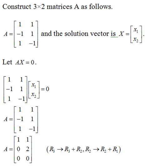 answered construct 3×2 matrices a and b so that… bartleby
