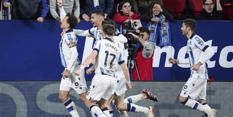 Real Sociedad venció por 2 a 0 al Osasuna y se clasificó a cuartos de