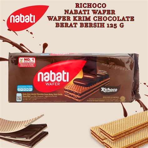 Jual RICHOCO NABATI CHOCOLATE WAFER 110g Shopee Indonesia
