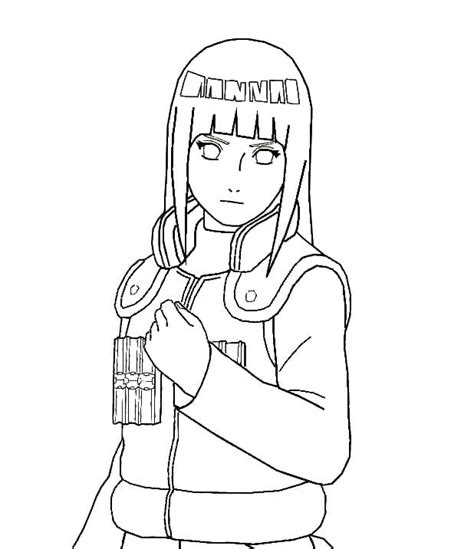 Dibujos De Hinata De Naruto Para Colorear Para Colorear Pintar E