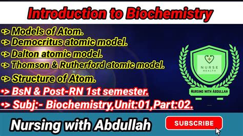 Introduction To Biochemistry In Urdu Hindi Bsn Post RN 1st Semester