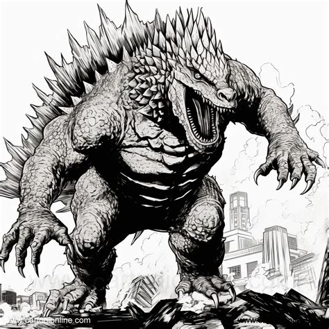 Godzilla 46 Coloring Page