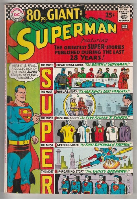 Superman 193 Jan 67 FN VF Mid High Grade Superman Jimmy Olsen Lois