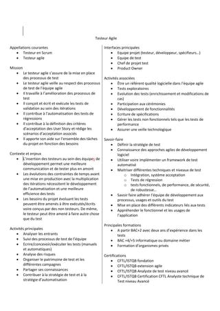 Testeur Agile Mhc Pdf