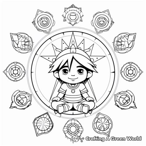 Chakra Coloring Pages Free Printable