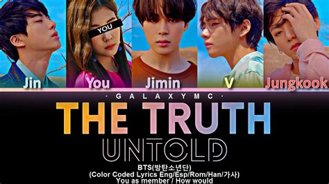 BTS 방탄소년단 전하지 못한 진심 The Truth Untold feat Steve Aoki Color Coded