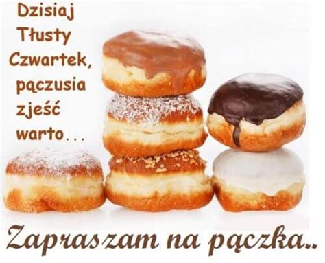 Dzisiaj Tłusty czwartek zapraszam na pączka Gify i obrazki na