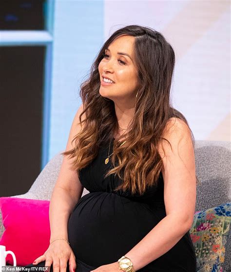 Myleene Klass Poses Naked To Display Her Huge Baby Bump Daily