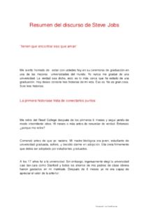 Resumen Discurso De Steve Jobs En Stanford Normalweb Es